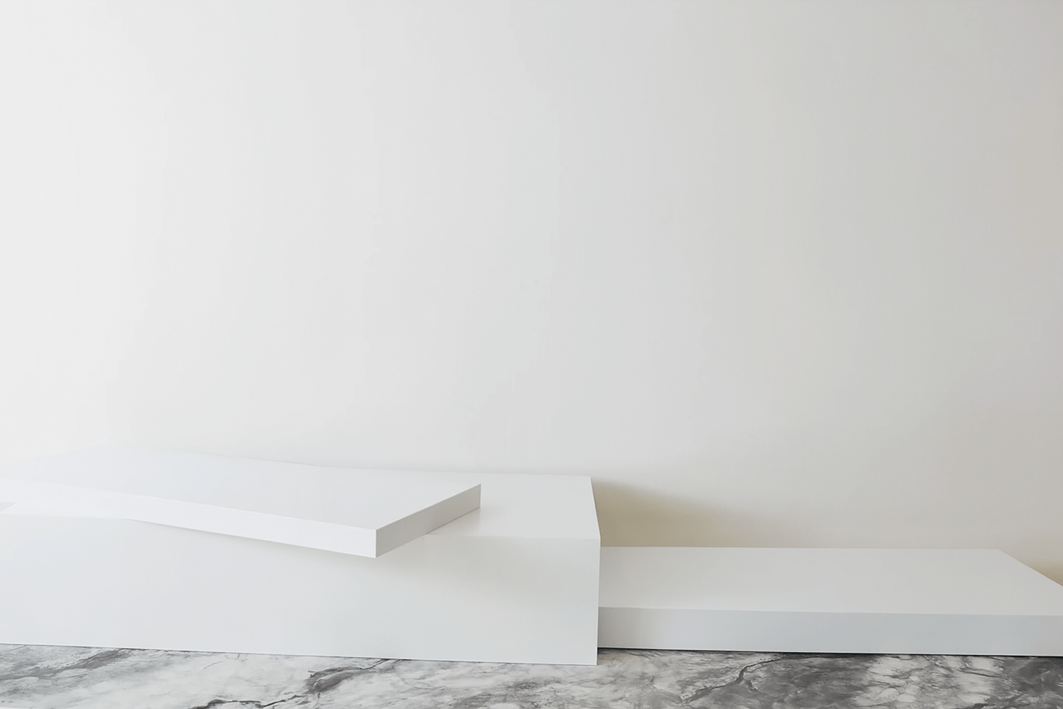 Graze Grid Trio – Blanc | Acrylic Display Risers